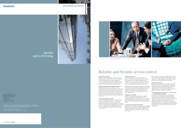 Siemens SIPORT Access Control Planning Guide | Manualzz