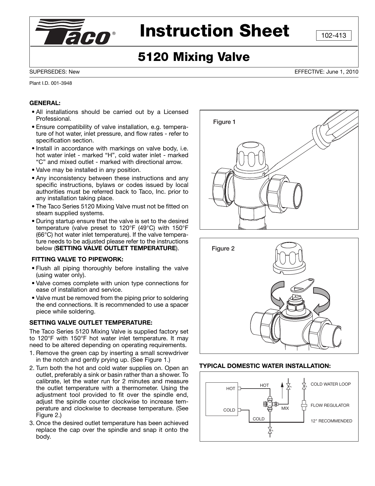 Taco Makeup Water Valve | Makeupview.co