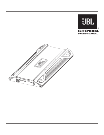 JBL GTO 1004 Owner's Manual | Manualzz