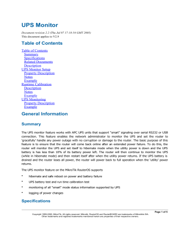 UPS Monitor User Manual | Manualzz