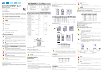 WEG CFW500 Installation guide | Manualzz
