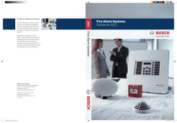 Bosch Fire Alarm Systems Databook 2012 | Manualzz