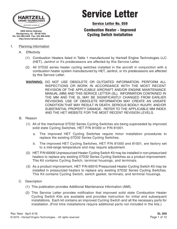 Service Letter | Manualzz