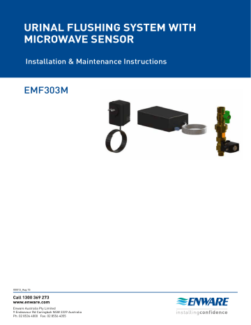 Enware EMF303M Urinal Flushing System Installation & Maintenance ...