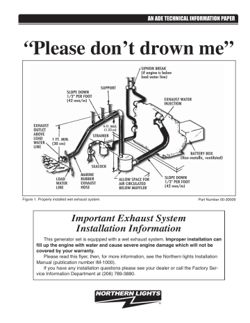 Generator Wet Exhaust System Installation Guide | Manualzz