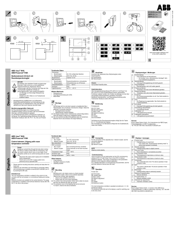 ABB 6128/28-XXX-500 Installation and Operating Instructions | Manualzz
