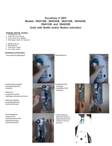 Foma HYDRO ACCUDOSE II Mixing Valve Owner's Manual | Manualzz
