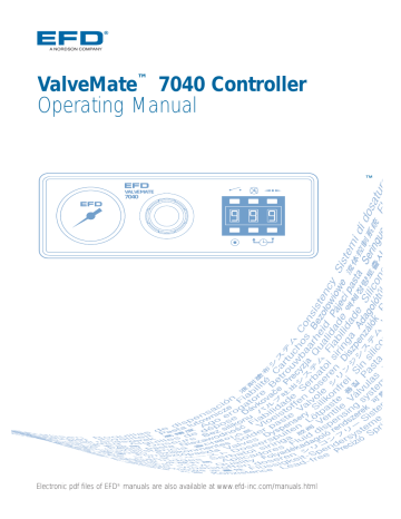 EFD ValveMate 7040 Controller Operating Manual | Manualzz