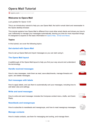 Opera Mail User Manual | Manualzz