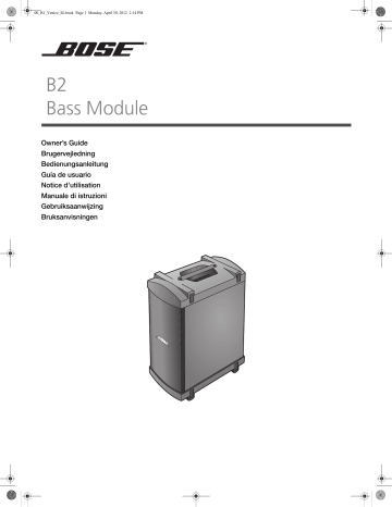 Bose Bass Module B2 Owner's Guide | Manualzz