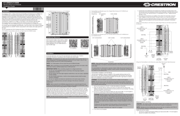 Crestron CLXI-2DIMU8, CLTI-2DIMU8 Installation Guide | Manualzz