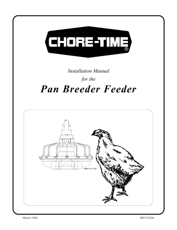 Chore-Time Pan Breeder Feeder Installation Manual | Manualzz