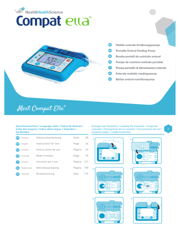 Compat Ella Enteral Feeding Pump Instructions for Use | Manualzz