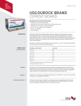 USG Cement Board 1/2" and 5/8", 1/4" Installation Guide | Manualzz