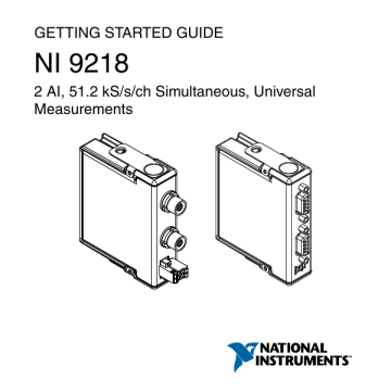 NI 9218 Getting Started Guide | Manualzz
