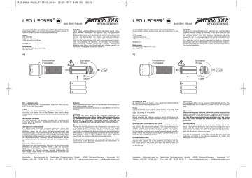 LED LENSER Hokus-Focus 7438, Hokus-Focus 7685 User Manual | Manualzz
