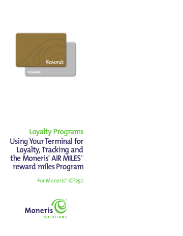 Moneris iCT250 User Manual | Manualzz