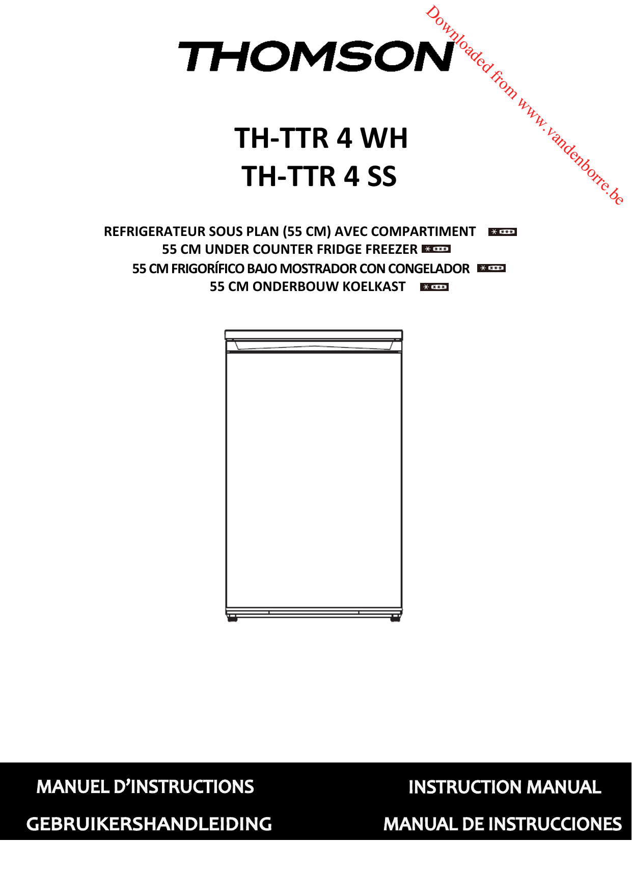 Thomson TH-TTR 4 WH Owner Manual | Manualzz