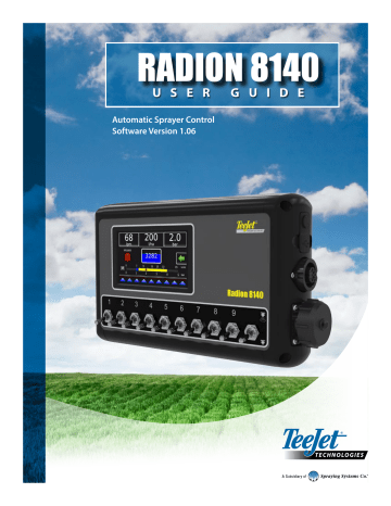 Sprayer Control Radion 8140 User Guide | Manualzz