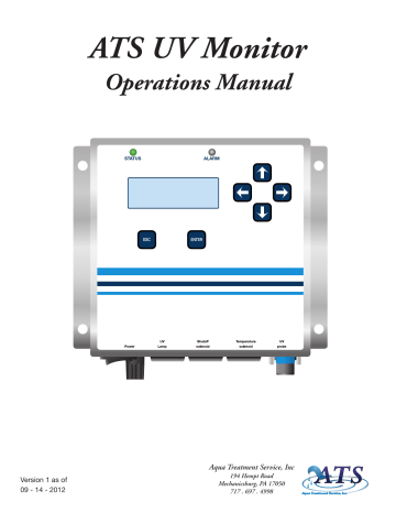 ATS UV Monitor Operations Manual | Manualzz