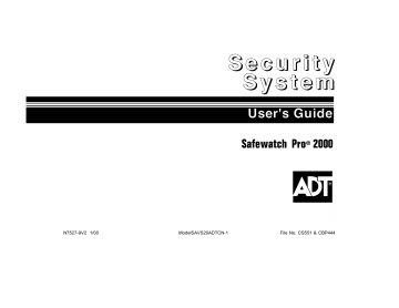 ADT SAFEWATCH PRO 2000 User manual | Manualzz