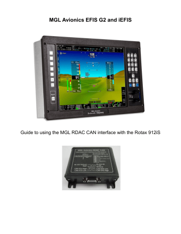 MGL Avionics RDAC CAN User Guide for Rotax 912iS | Manualzz