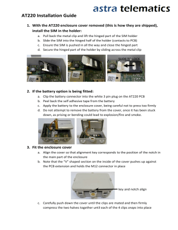 AT220 Installation Guide | Manualzz