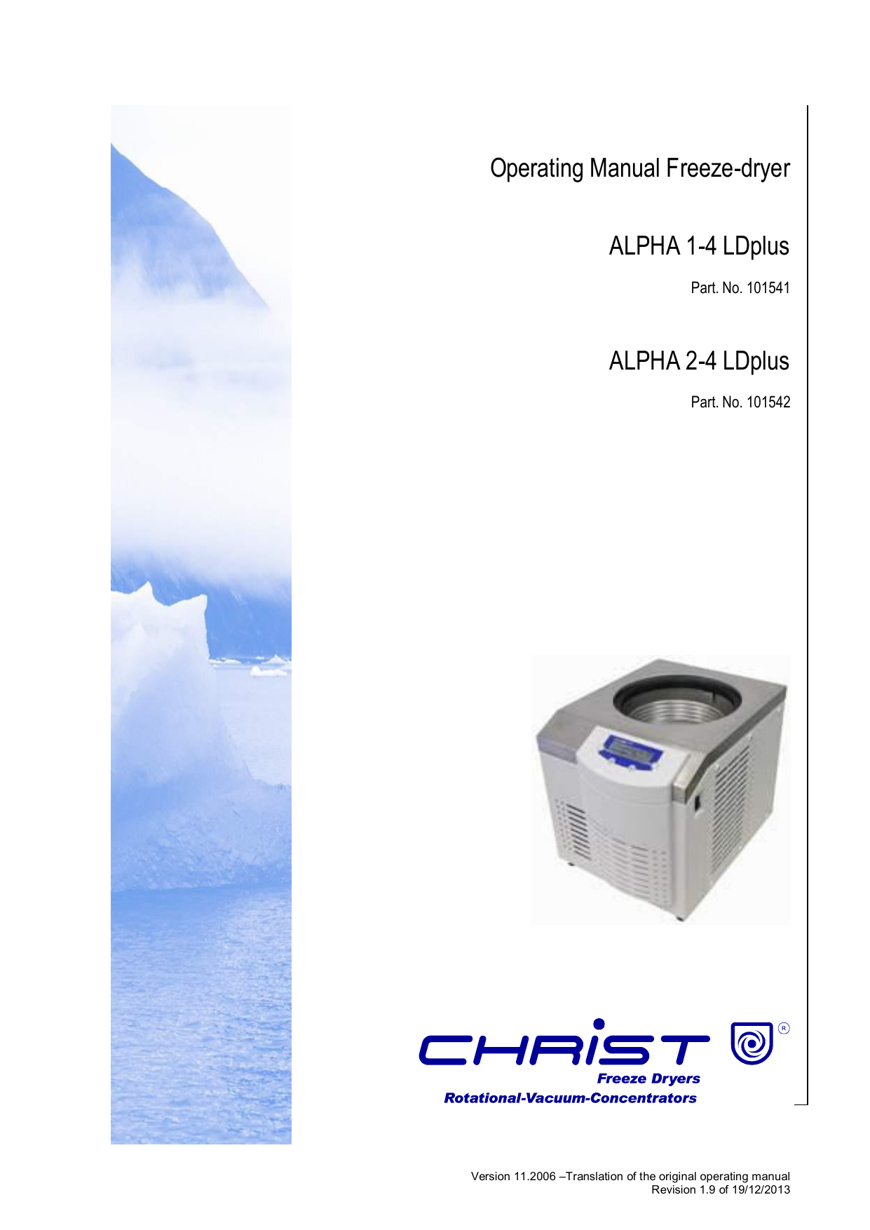Christ Alpha 2-4 LDplus Operating Manual | Manualzz