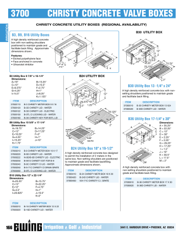 Christy Concrete Products B3BOX 9-3/4 in. Water Meter Box (Less) Lid ...