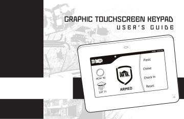 Graphic Touchscreen Keypad User Guide | Manualzz