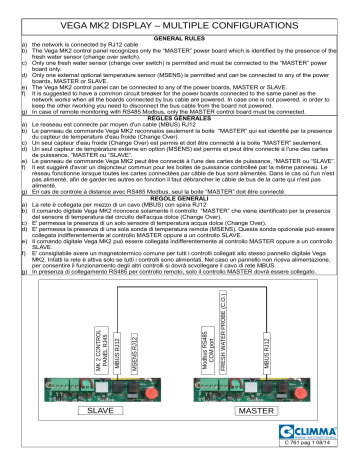 Control Panel Vega MK2 Display - Installation and User Guide | Manualzz