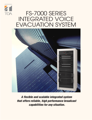TOA FS-7000PS Brochure | Manualzz