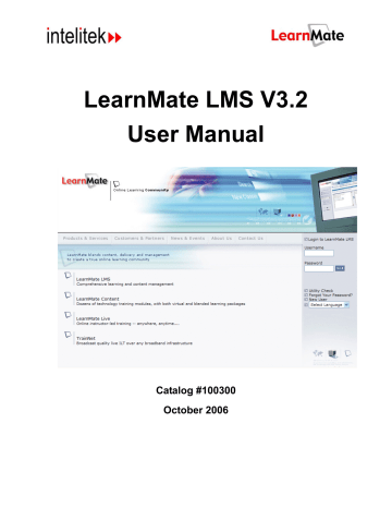 LearnMate LMS V3.2 User Manual | Manualzz