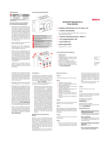 Development kit DK40, programming cable SM14, chip SC12 User Manual ...