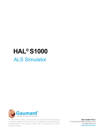 Gaumard HAL S1000 User Guide | Manualzz