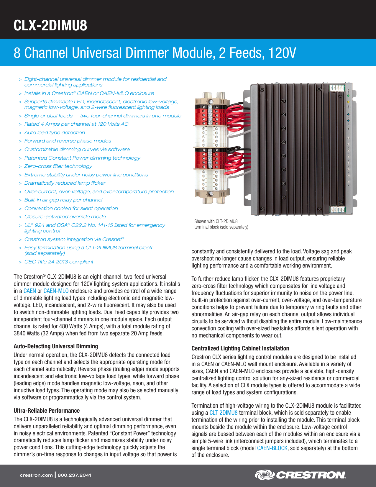 Crestron Lighting Control Modules | Shelly Lighting