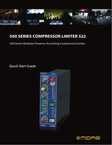 Compressor/Limiter 500 Series 522 Quick Start Guide | Manualzz