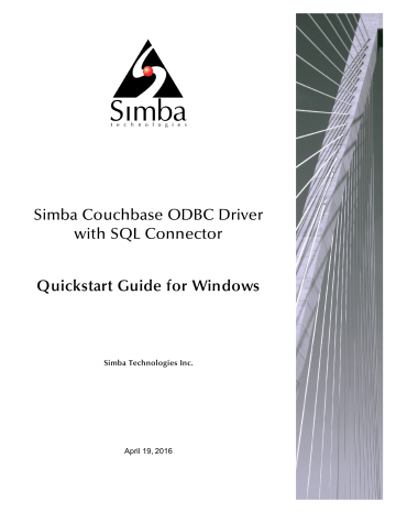 Simba Couchbase ODBC Driver Quickstart Guide | Manualzz