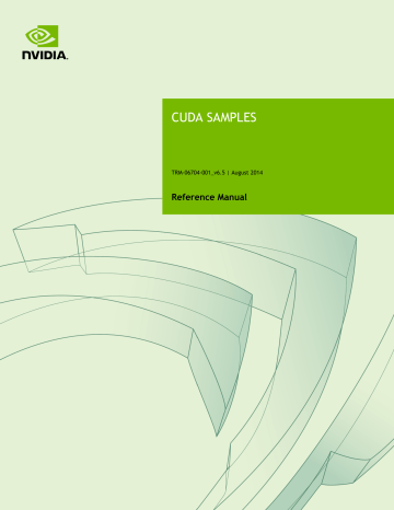 NVIDIA CUDA Samples Reference Manual | Manualzz