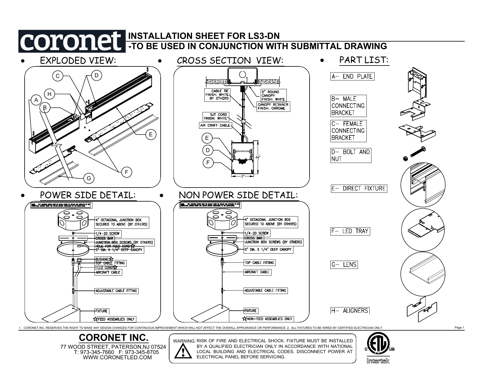 Coronet Lighting Ls3 | Shelly Lighting