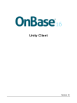OnBase 16 Unity Client User Guide | Manualzz