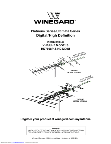 Winegard HD8200U Instructions | Manualzz
