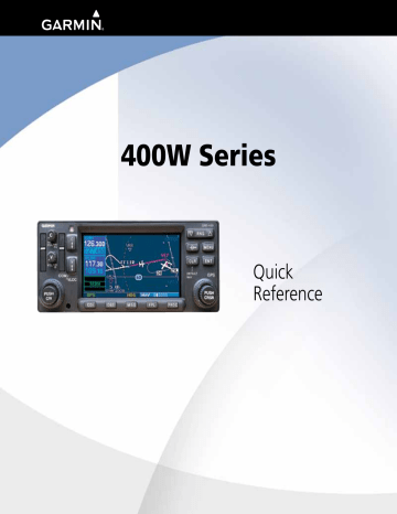 Garmin 430 Quick Reference Guide | Manualzz