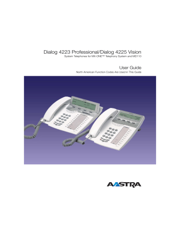 Aastra DIALOG 4223 PROFESSIONAL User manual | Manualzz