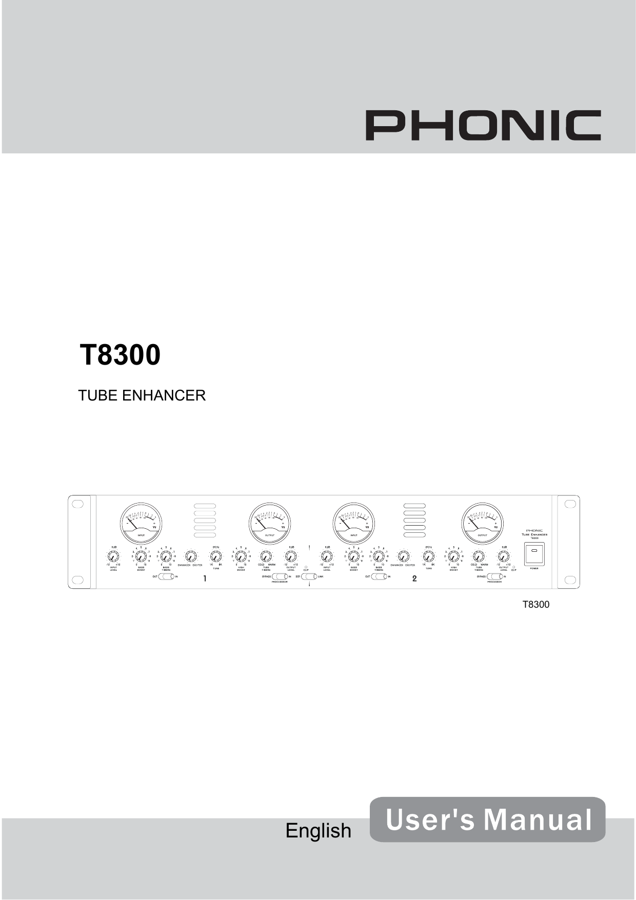 Phonic T8300 User manual | Manualzz