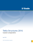 Tekla Structures 21.0 Custom Components Guide | AI Chat & PDF | Manualzz