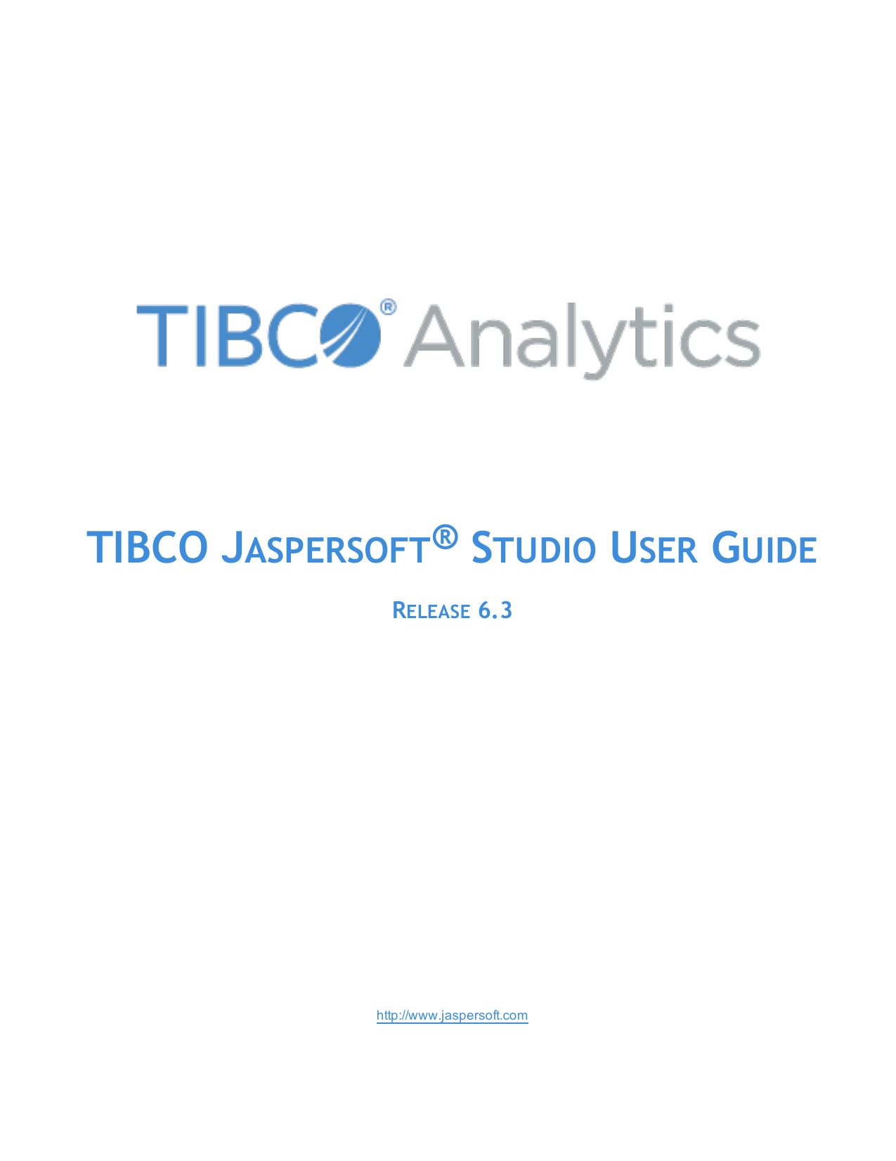 Jaspersoft Logo Maker TIBCO Jaspersoft Studio User Guide | Manualzz
