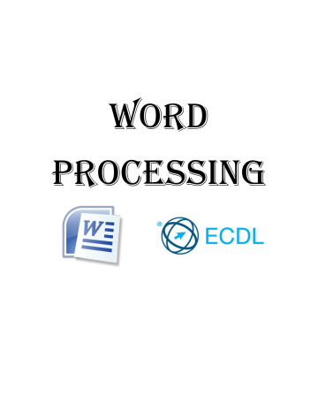 Word Processing User Manual | Manualzz