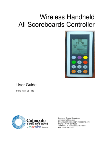 Wireless Handheld Controller WHC-1 User Guide | Manualzz