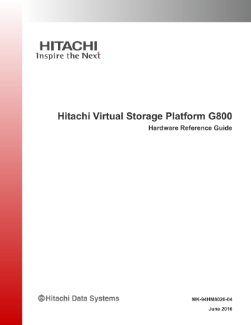 Hitachi Virtual Storage Platform G800 Reference Manual | Manualzz